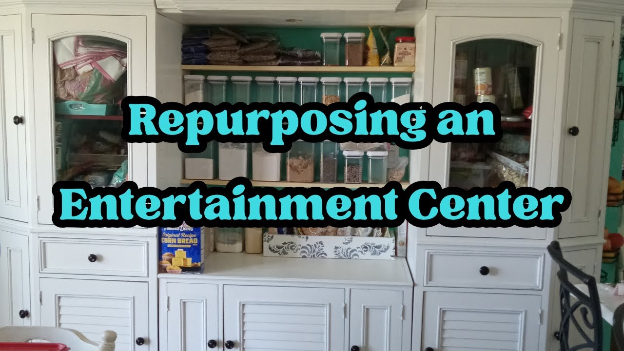 Repurposing an Entertainment Center - YouTube