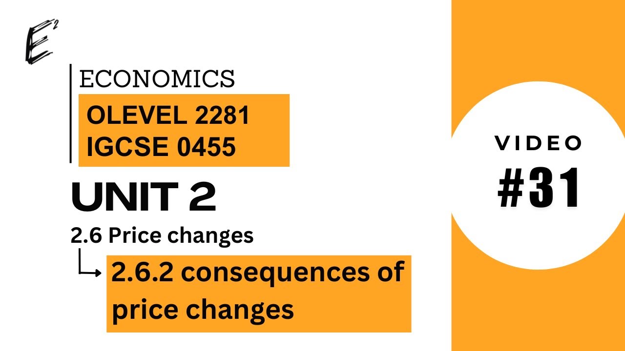 Video 31 - Consequences of price changes (Economics O levels 2281 ...
