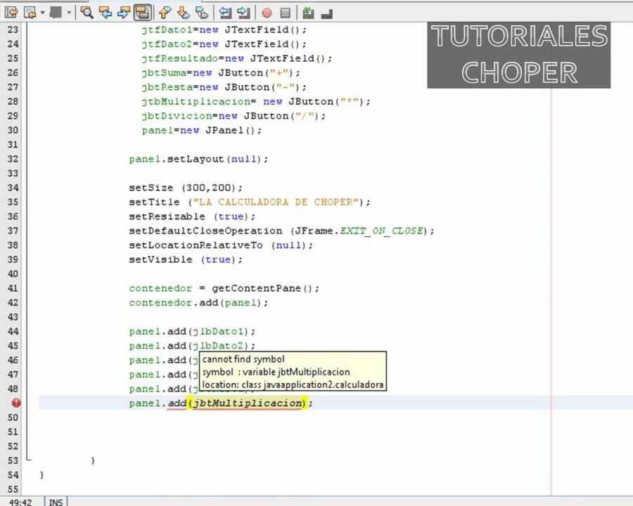 tut java neatbeans calculadora parte 2/3 - YouTube