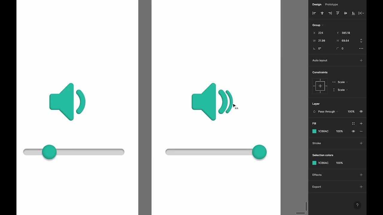 Tutorial Create Volume Slider Animation in Figma - YouTube