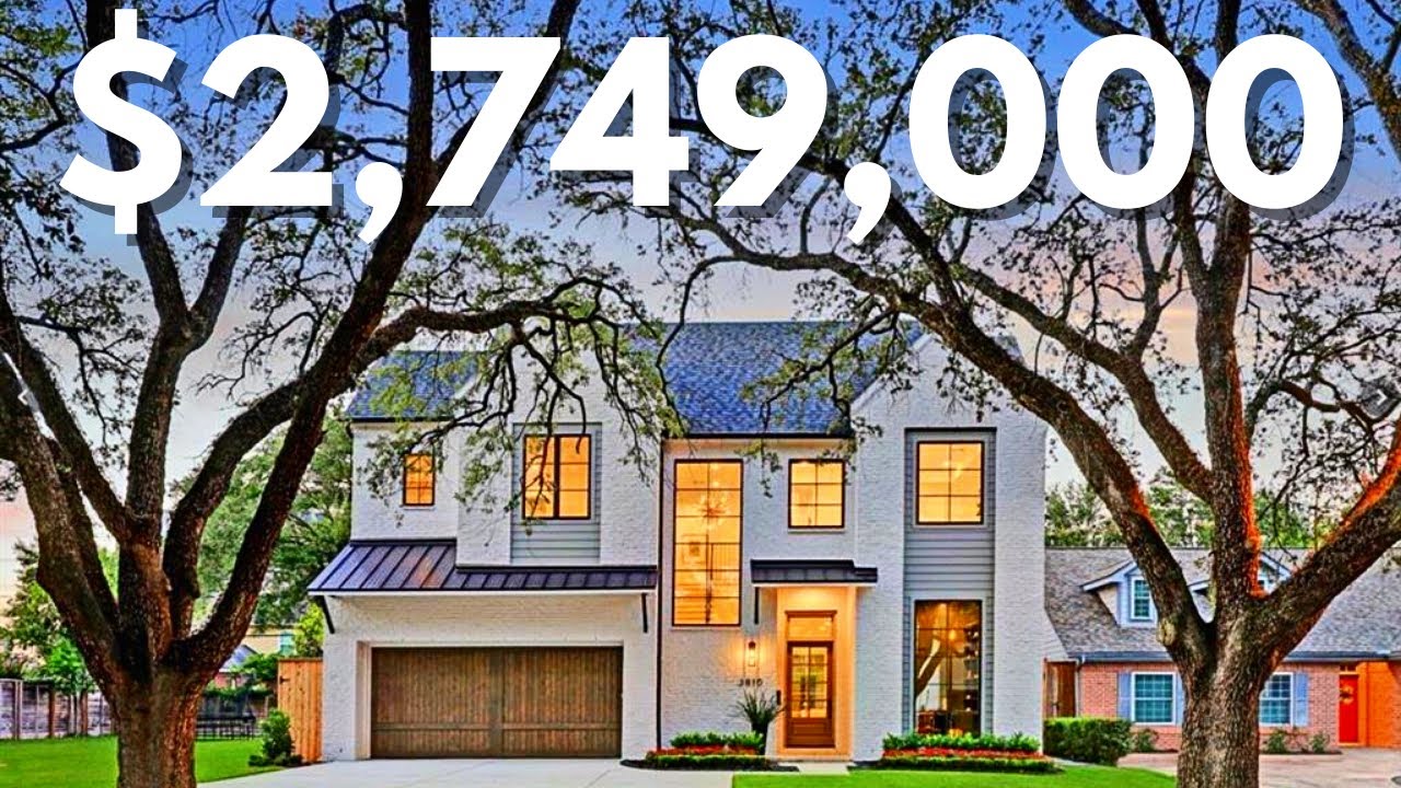 Inside a $2,700,000 Luxury Custom Home in Houston - YouTube