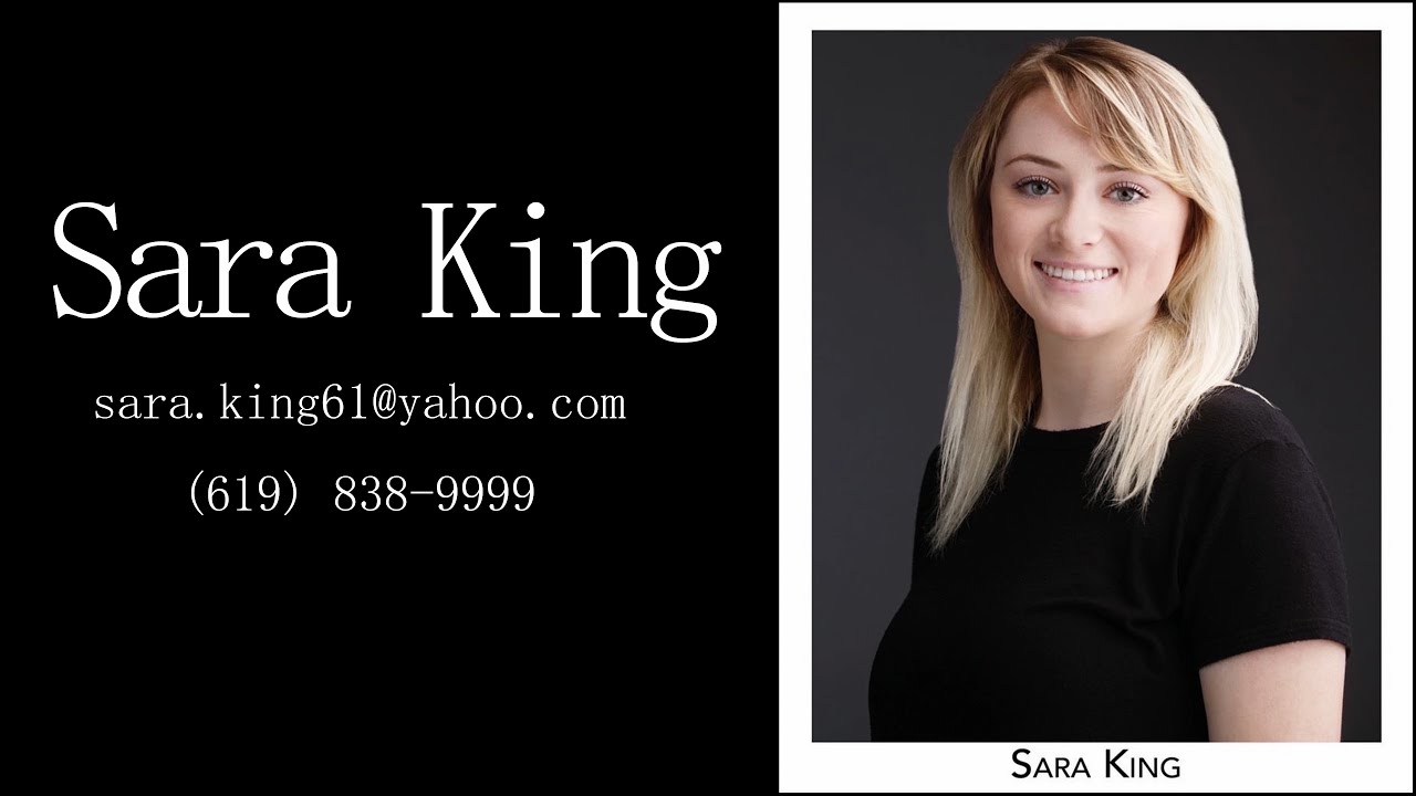 Sara King - Acting Reel - YouTube