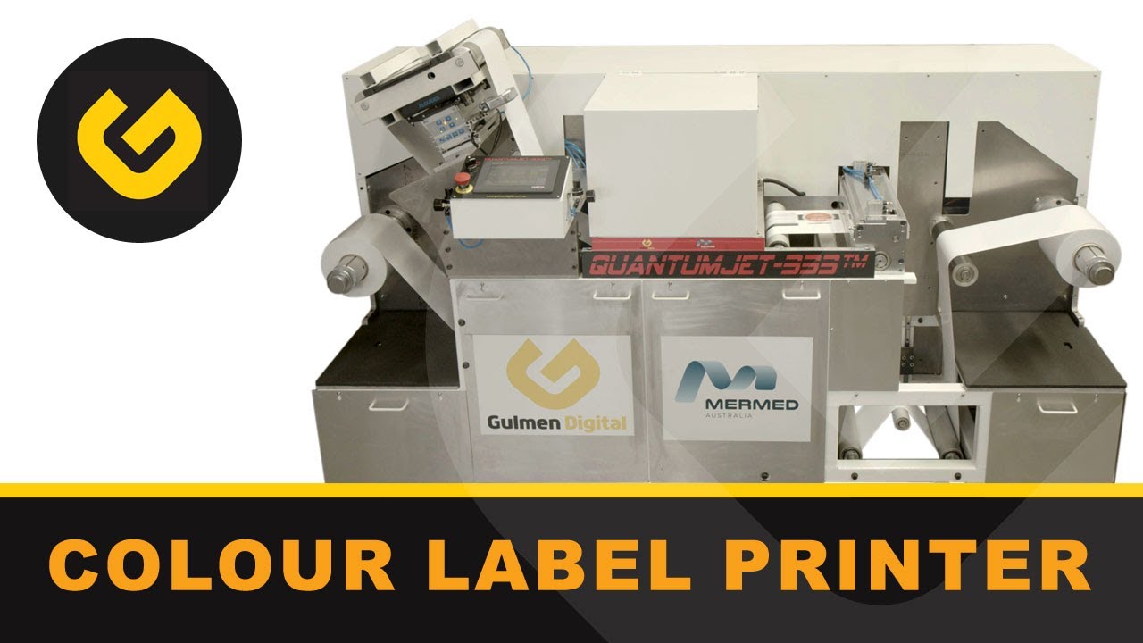 Colour Label Printer - Quantumjet machine prototype - YouTube