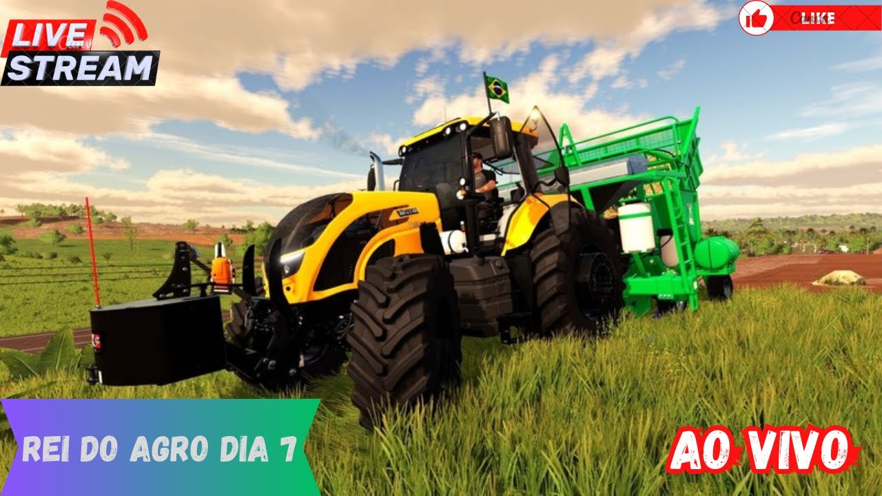 🌱🌾REI DO AGRO DIA 7🌿🍃|FARMING SIMULATOR 22🚜|AO VIVO|VAMOS TRABALHAR ...