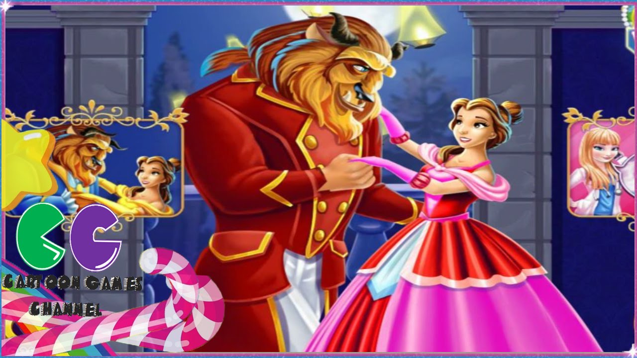 Beauty And The Beast: princess dress up game for kids. - YouTube