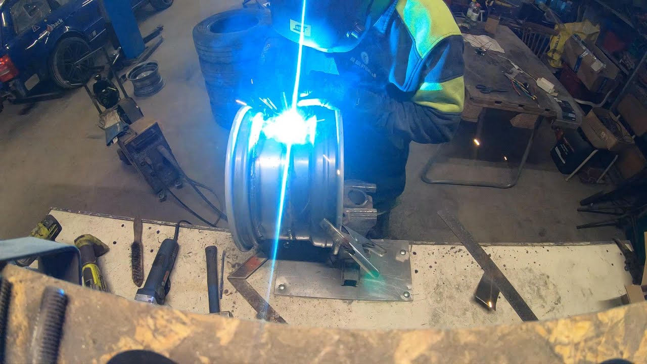 Widening Steel Rims - YouTube