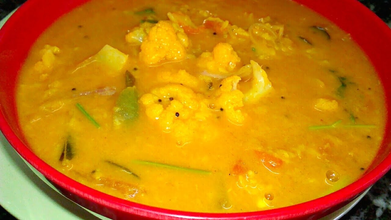 காளிப்ளவர் சாம்பார் செய்வது எப்படி / How To Make Cauliflower Sambar ...