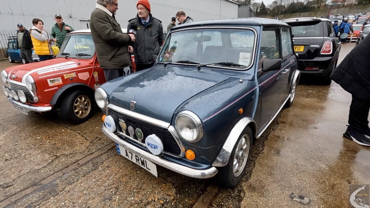 Brooklands Mini Day '23. Richard and his Mini Neon - YouTube