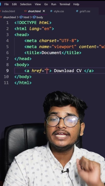 how to make something downloadable when click on it| Html and CSS | Deepak sir - YouTube