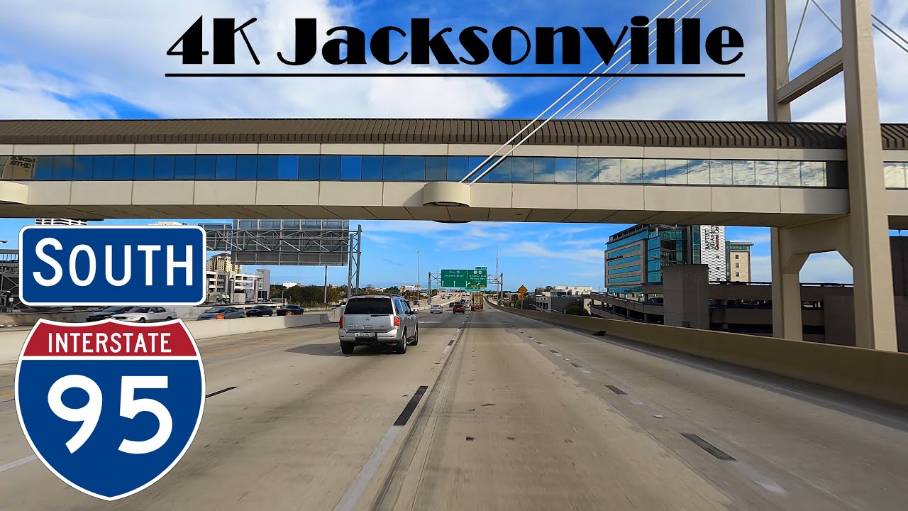4K I 95 South. Interstate 95 South. Jacksonville - YouTube