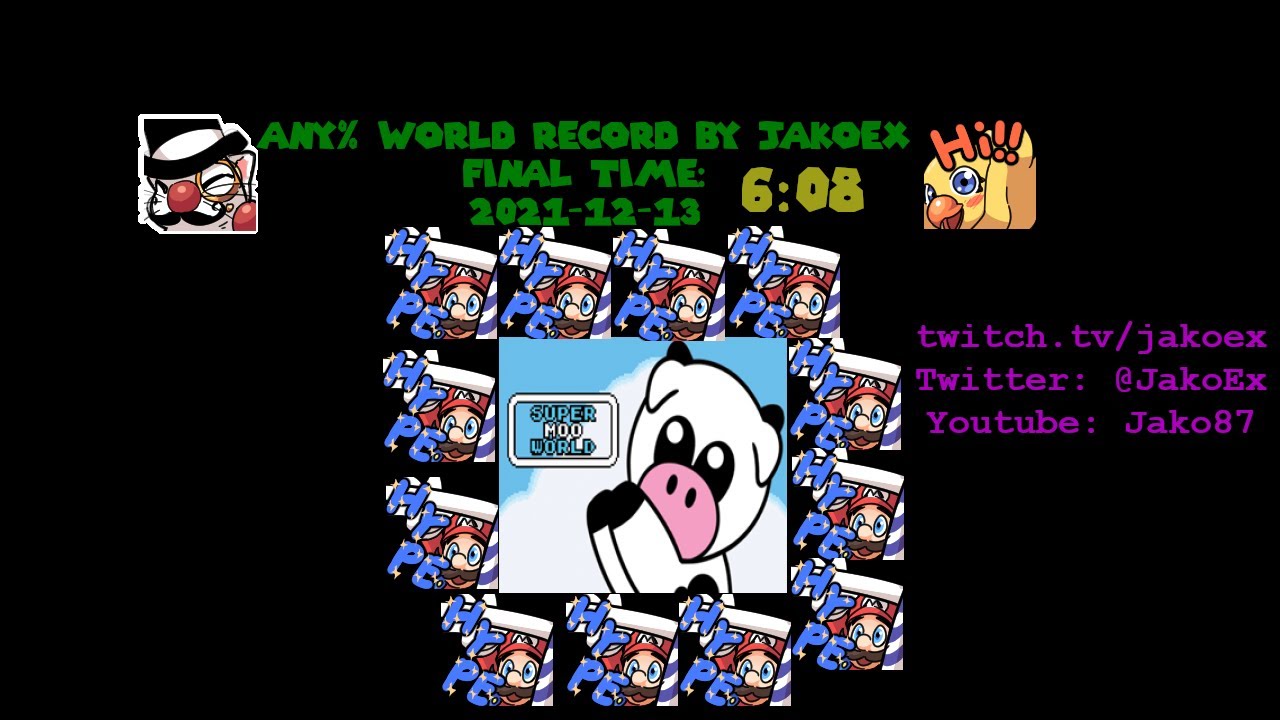 Super Moo World Any% World Record (6:08) as of 2021-12-13 - YouTube