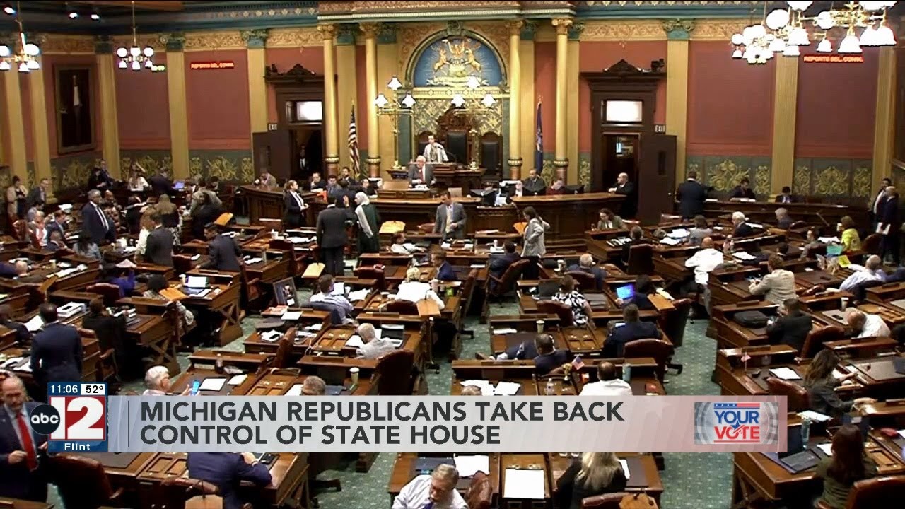 Michigan republicans take back control of State House - YouTube