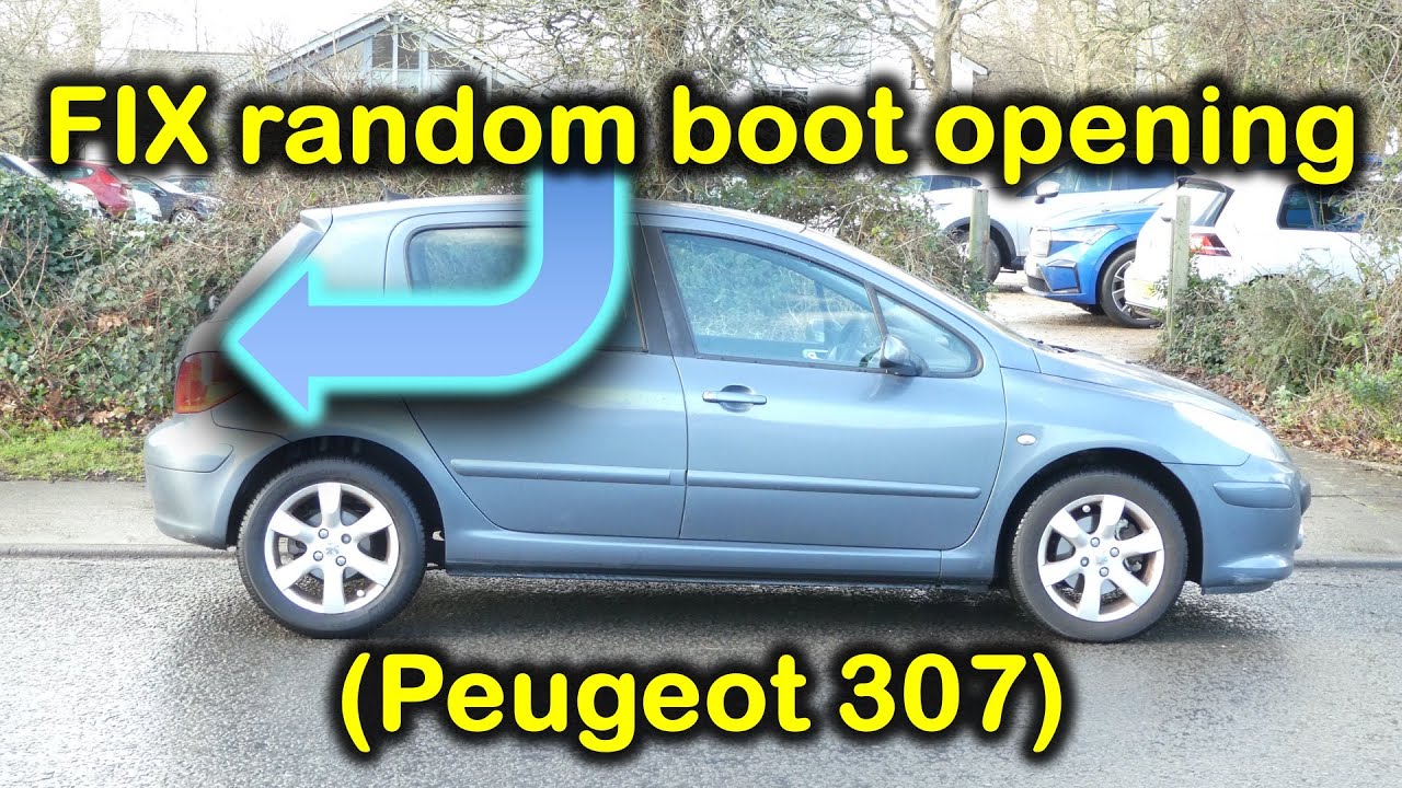 Fix random boot opening (Peugeot 307, 2007) - YouTube