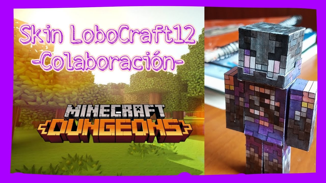 TUTORIAL: Skin Lobocraft 12 -Colaboración- / minecraft/ papercraft ...