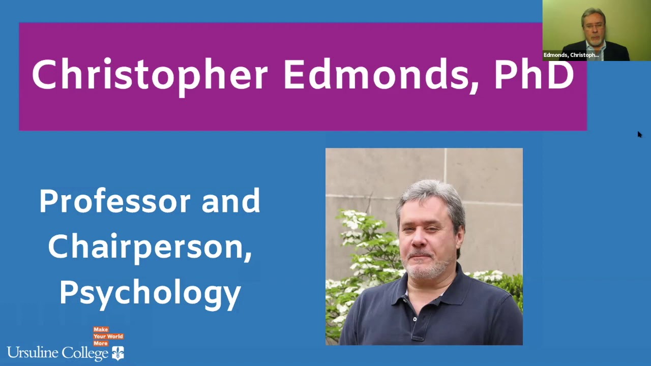 Christopher Edmonds, Professor and Chair of Psychology - YouTube