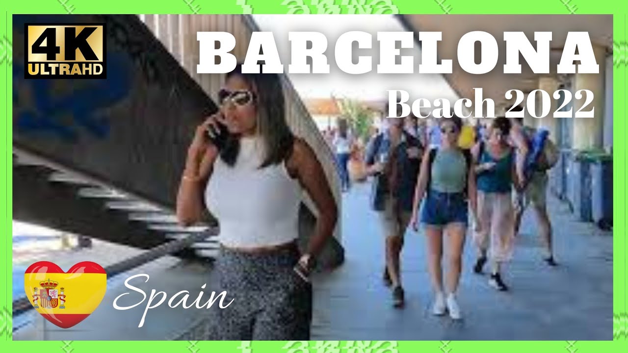Spain 🇪🇸 Barcelona Beach Walk Part 5, 4k Unedited - YouTube