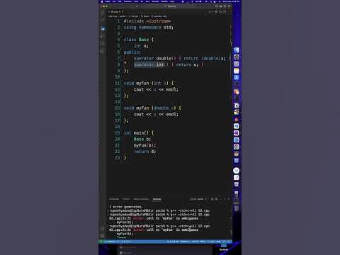 conversion operator in C++ programming #cppprogramming #cplusplus #coding - YouTube