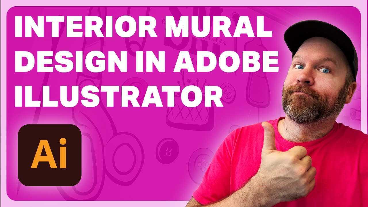 Using Adobe Illustrator to Install an Interior Mural - YouTube