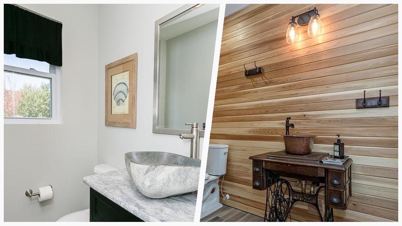 75 Powder Room With Open Cabinets And Black Cabinets Design Ideas You ...