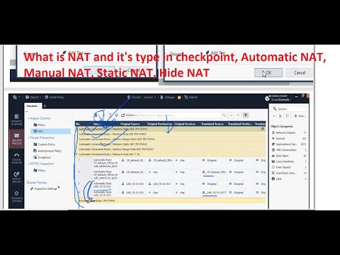 What is NAT and it's type in checkpoint, Automatic NAT, Manual NAT ...