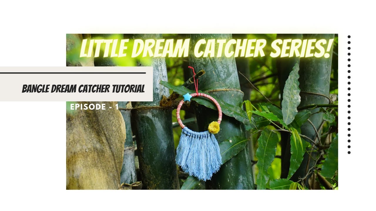 Make a classic and beautiful dream catcher using bangles with simple ...