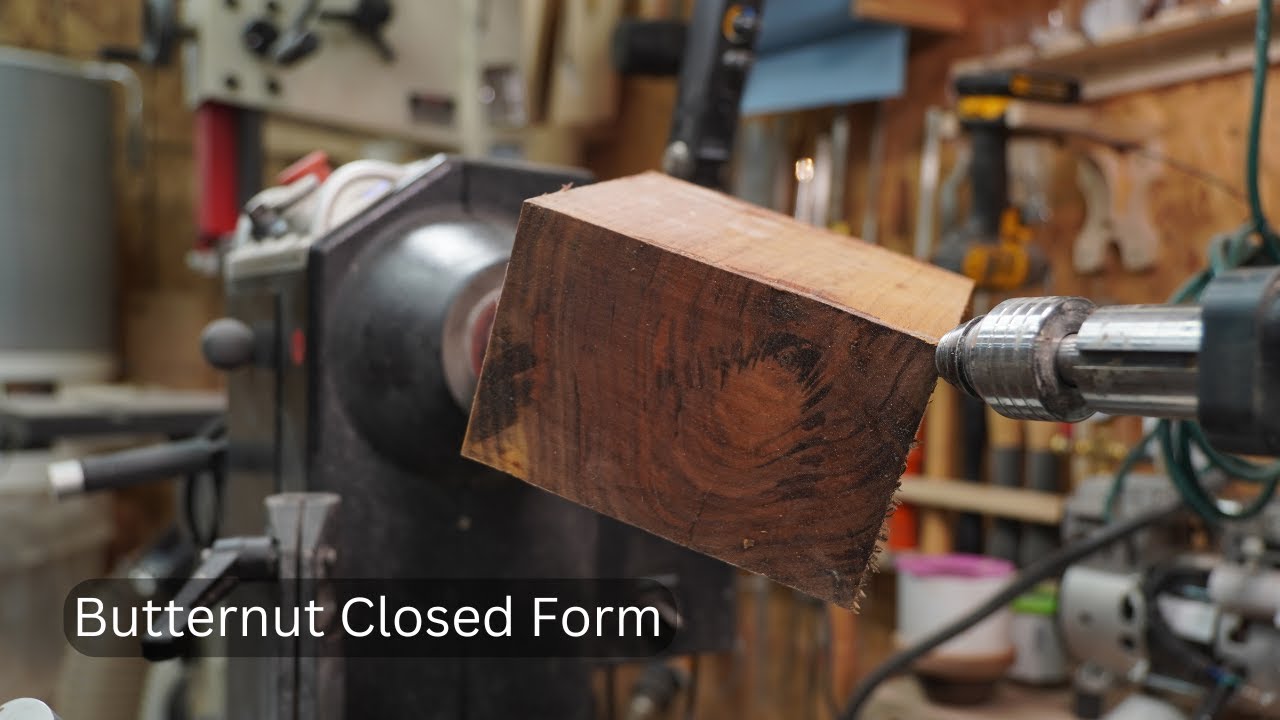 The Most Beautiful Closed Form Bowl from Butternut Wood - YouTube