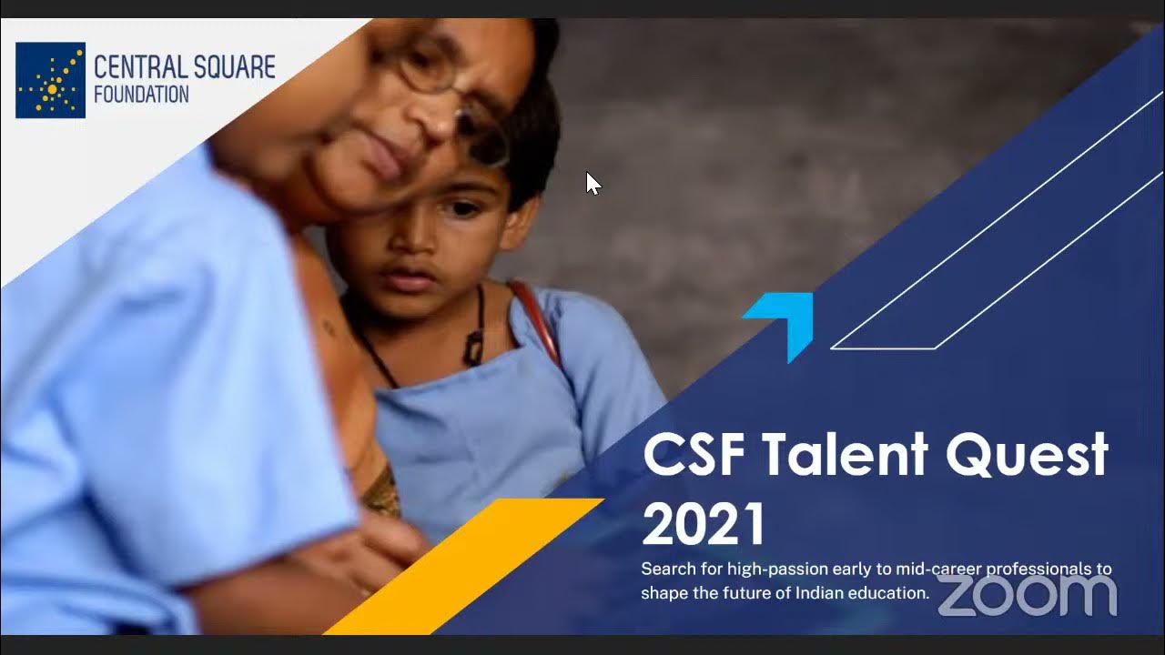 CSF Talent Quest Webinar - YouTube