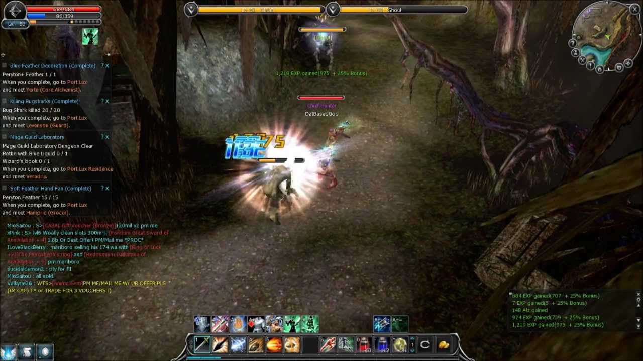 Cabal Online / Lvl 53 FA / Twin Gunner Battle Mode - YouTube