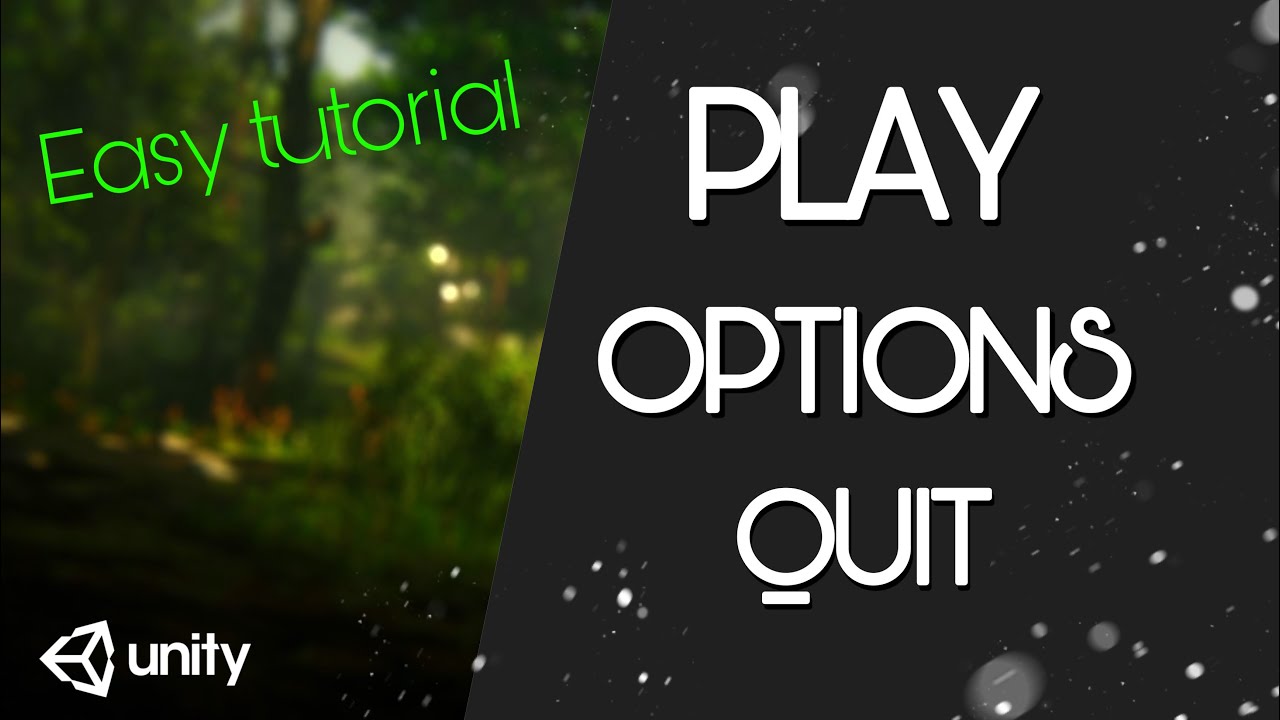How To Make A MAIN MENU In Unity 2023 Easy Beginner Tutorial YouTube How To Make A MAIN MENU In Unity 2023 Easy Beginner Tutorial YouTube