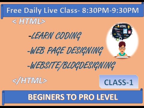 HTML | LIVE COMPUTER CLASS | FREE CLASS | LEARN HTML #livestream # ...