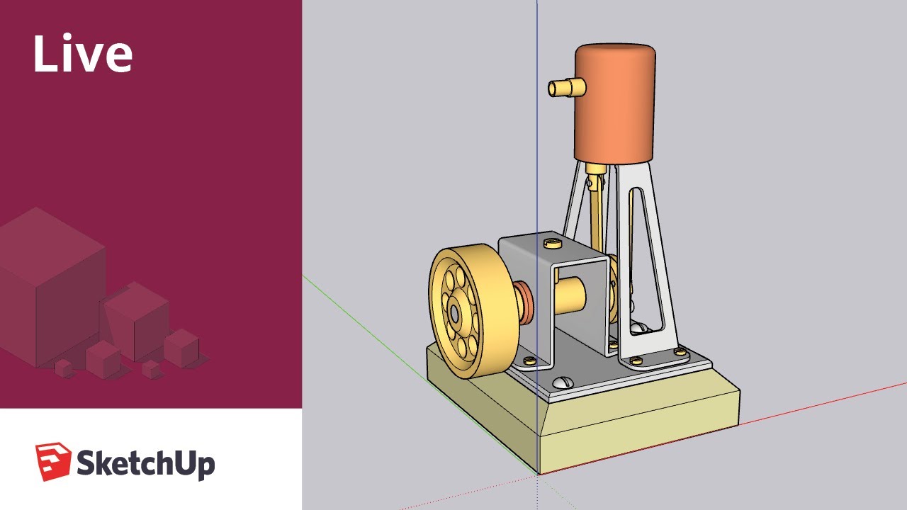 SketchUp Steam Engine Model Along! - YouTube