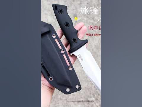 Tactical Survival Knife - DC53 Steel and G10 Handle for High Hardness and Durability - YouTube