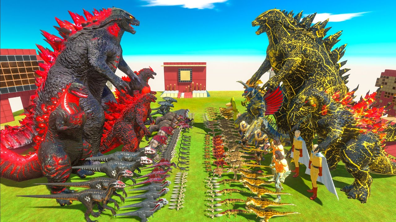 Dark Devil Monster War - Team Legendary Devil Godzilla 2014 VS Team ...