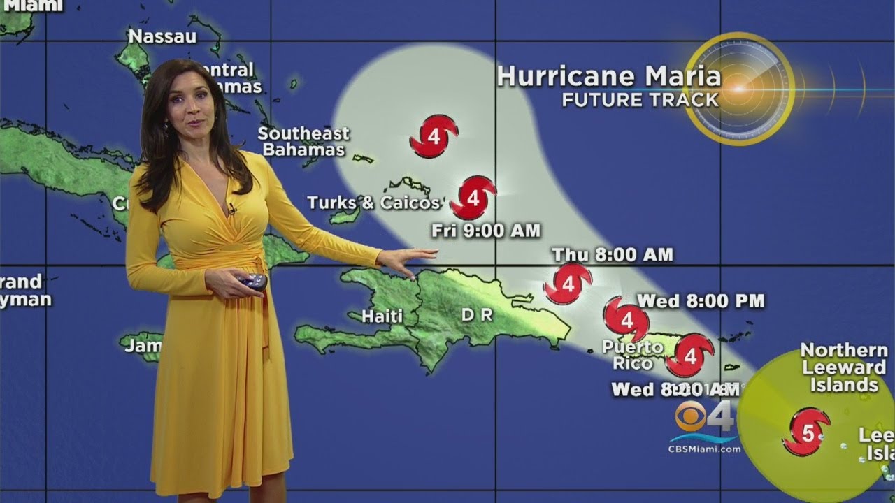 Tracking Hurricane Maria 9-19-17 12PM - YouTube