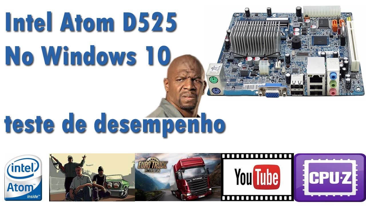 Atom D525 Vale a Pena? veja os testes no Windows 10 - YouTube