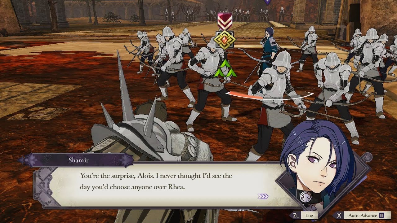 Fire Emblem: Three Houses - Alois Vs Shamir Unique Dialogue - YouTube