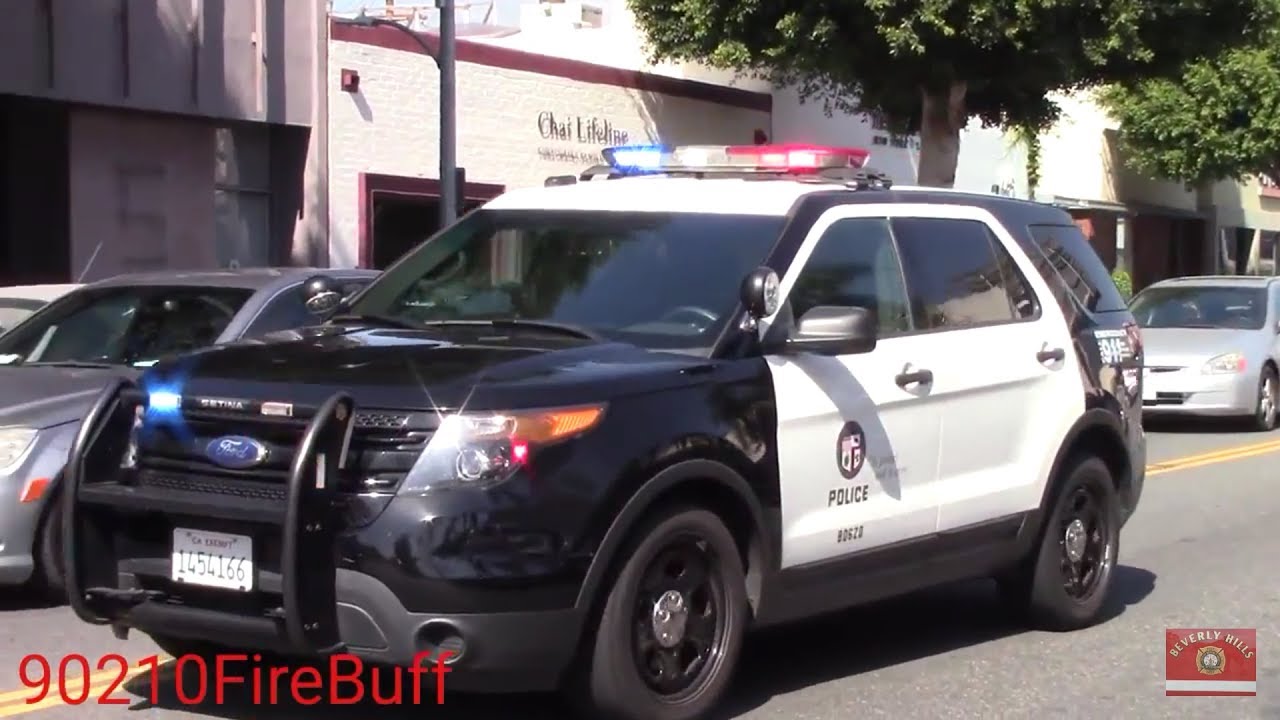 LAPD Ford Explorer Responding/Arriving on Scene - YouTube