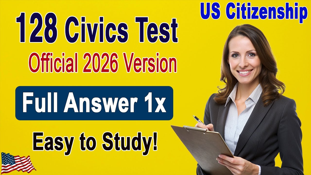 Official 128 Civics Questions And Answers 2025 With Full Latest Answers ...