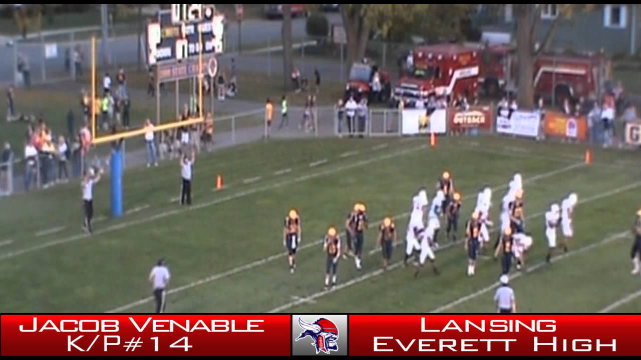 Jacob Venable Lansing Everett K/P Senior Highlights - YouTube