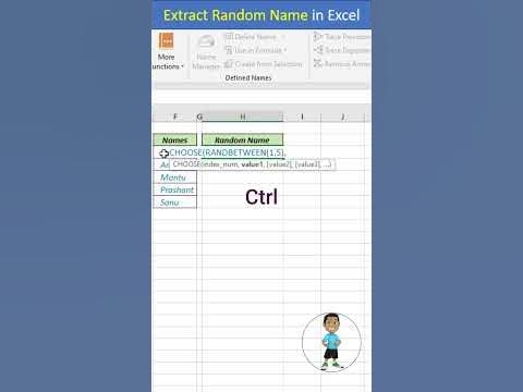 Random Name in Excel #excel #exceltips #exceltutorial #msexcel #microsoftexcel #shorts #short ...