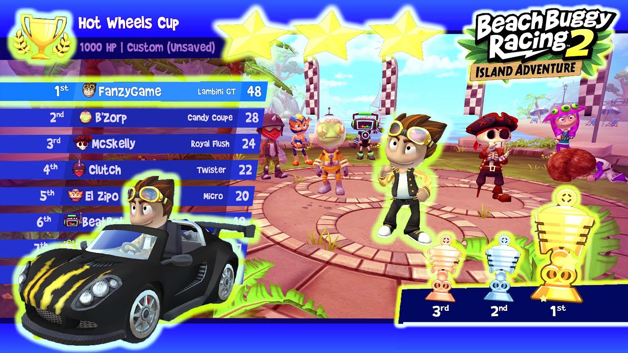 Hot Wheels Championship 1000HP - Lambini GT + Rez New Outfit - Beach ...