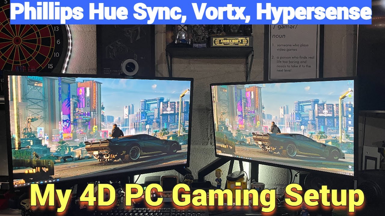 4D PC Computer Gaming Setup / Experience - Featuring Hue Sync ...