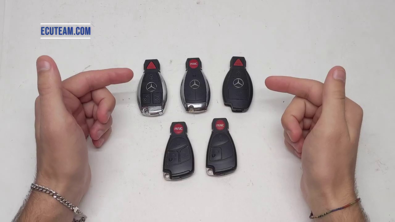 Mercedes IR Key Fob | Remote Key | Fish Key | Difference & Battery ...