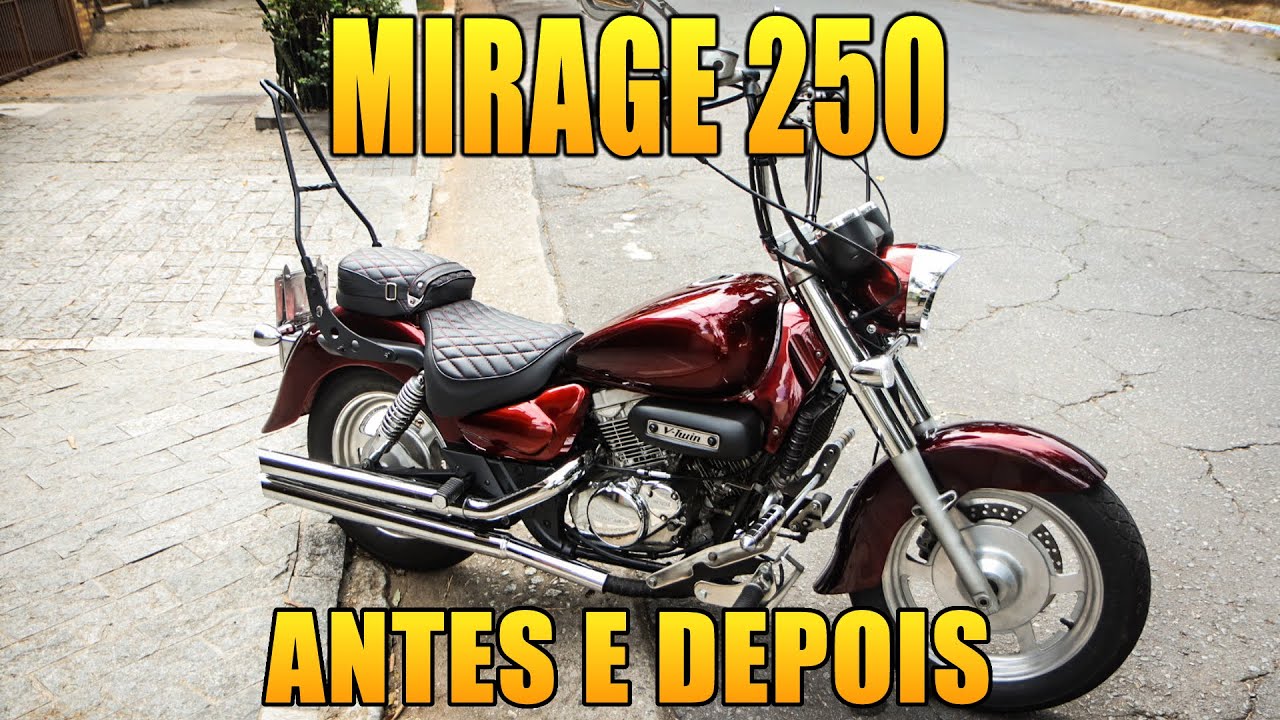 Mirage 250 Customizada - Antes e Depois - YouTube
