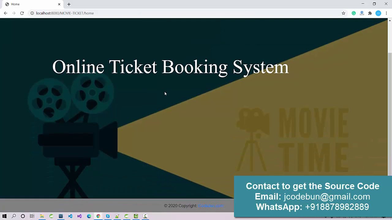Online Movie Ticket Booking Project In Spring And Hibernate Youtube
