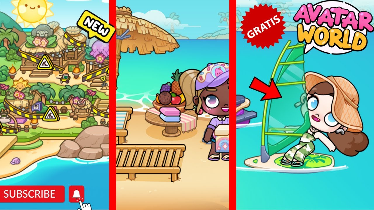 😱¡TODO SOBRE LA NUEVA PLAYA DE AVATAR WORLD!😱 - YouTube