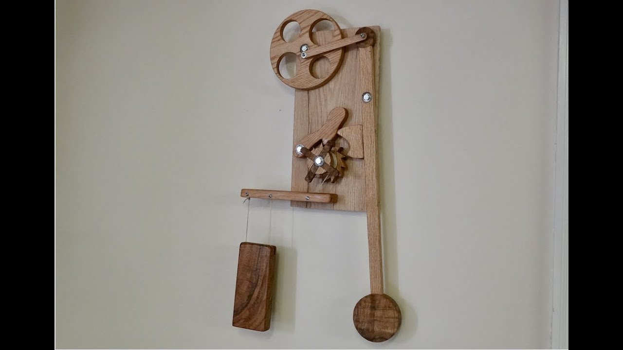 Gravity Powered Escapement Wheel.... Simple machine lesson - YouTube