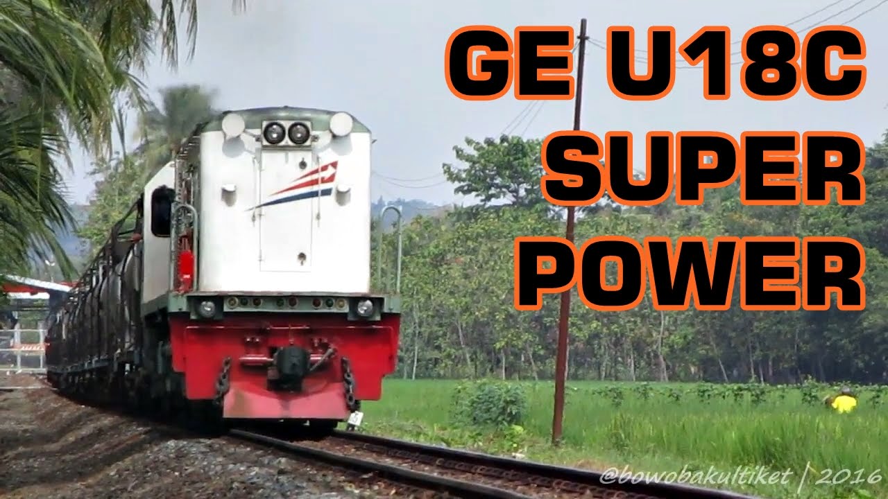 15 Minutes SUPER POWER of GE U18C - CC 201 Locomotive hauled Oil Tanker ...