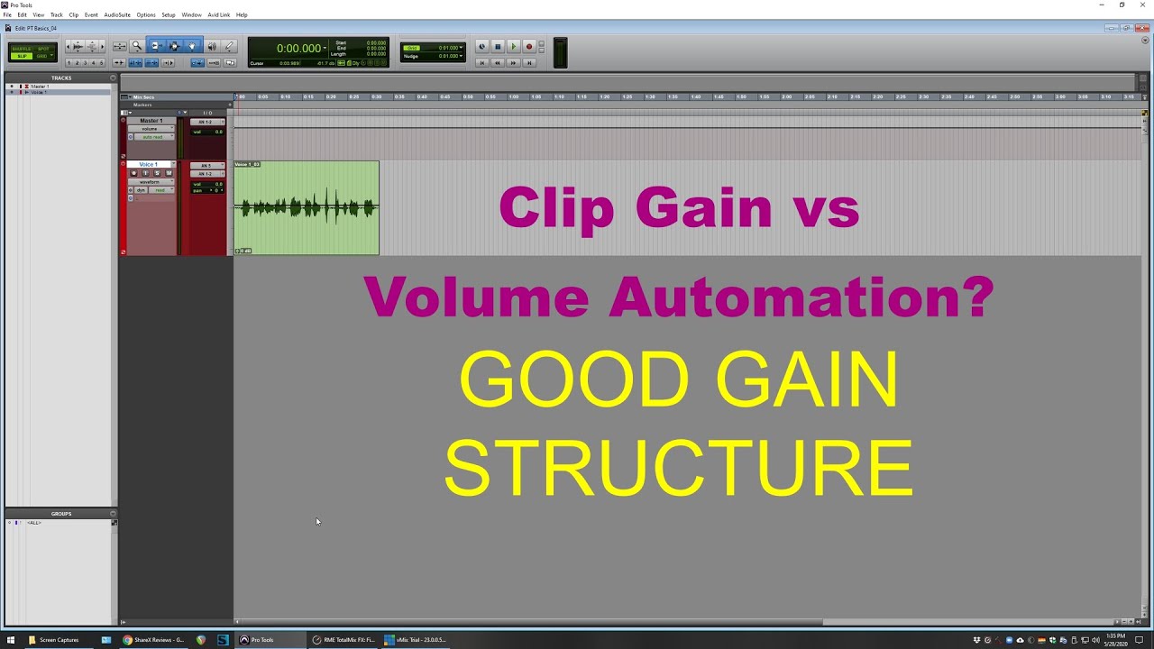Pro Tools: Clip Gain vs. Volume Automation - YouTube