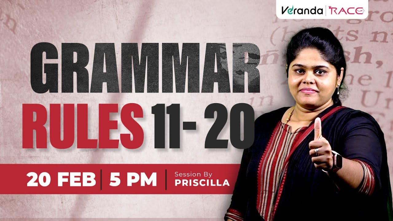 TARGET IBPS PO & SBI CLERK | GRAMMAR RULES 11-20 | ENGLISH | BY ...